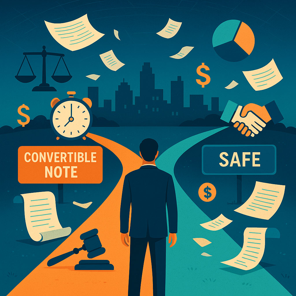 Convertible Note vs. SAFE: A Legal Comparison for Startups and Businesses